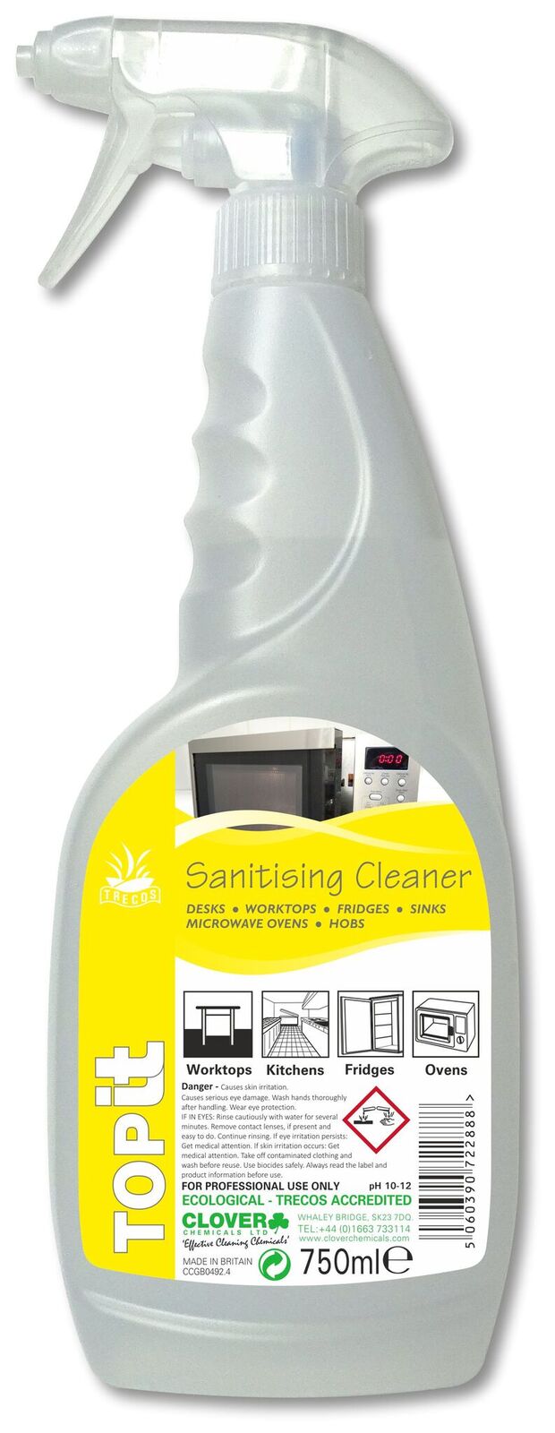 Hygiene Systems Limited - Clover Top It Cleaner & Sanitiser - Odourless