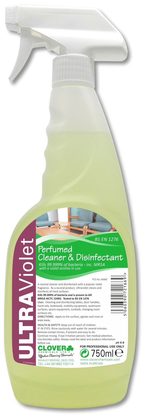 Hygiene Systems Limited - Clover Ultraviolet Perfumed Cleaner And ...