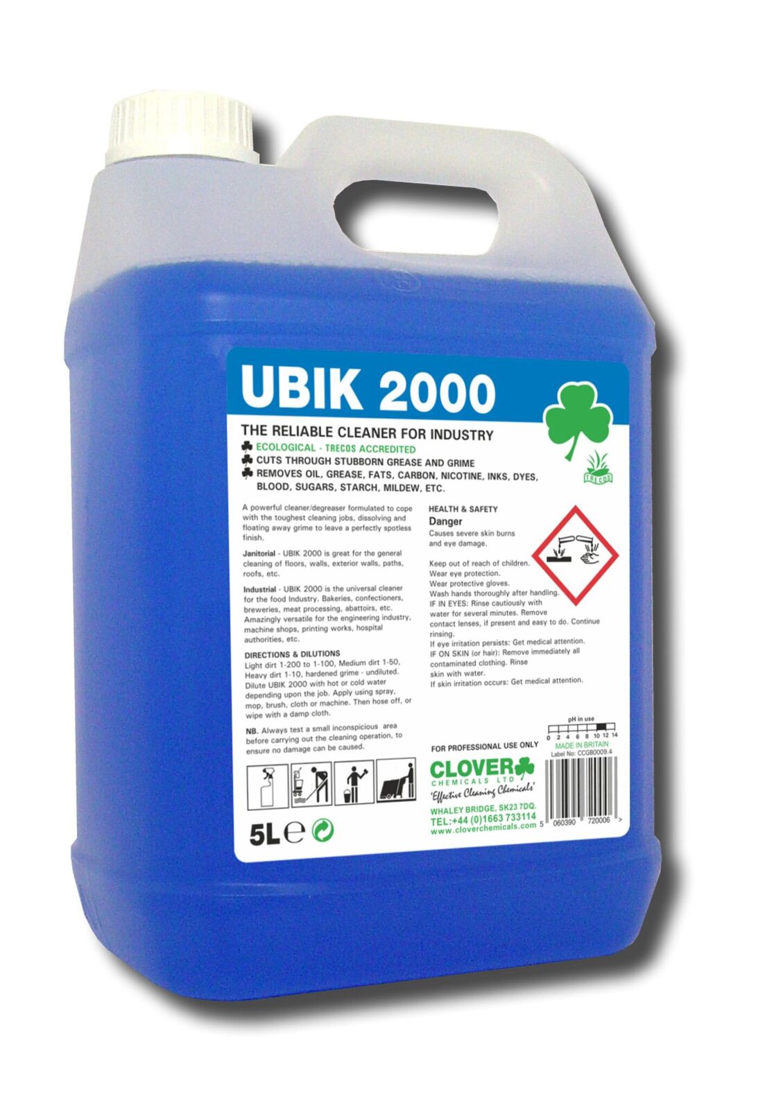 Hygiene Systems Limited - Clover Ubik 2000 Cleaner & Degreaser ...