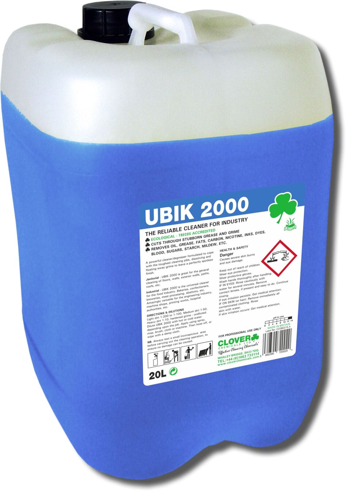 Hygiene Systems Limited - Clover Ubik 2000 Cleaner & Degreaser ...