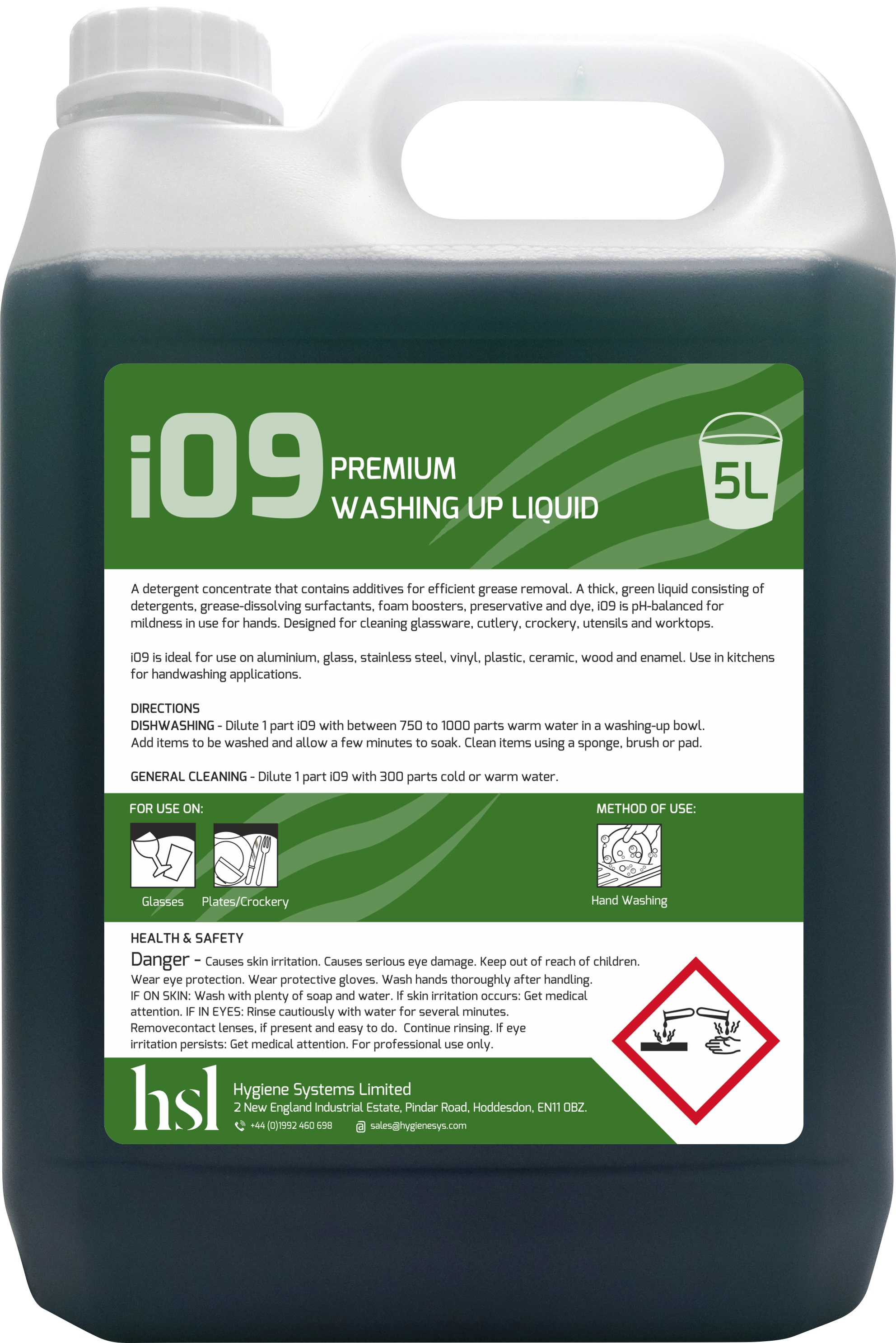 Hygiene Systems Limited - I09 Premium Washing Up Liquid