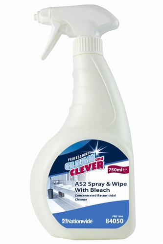 Hygiene Systems Limited - Clean & Clever As2 Spray & Wipe With Bleach